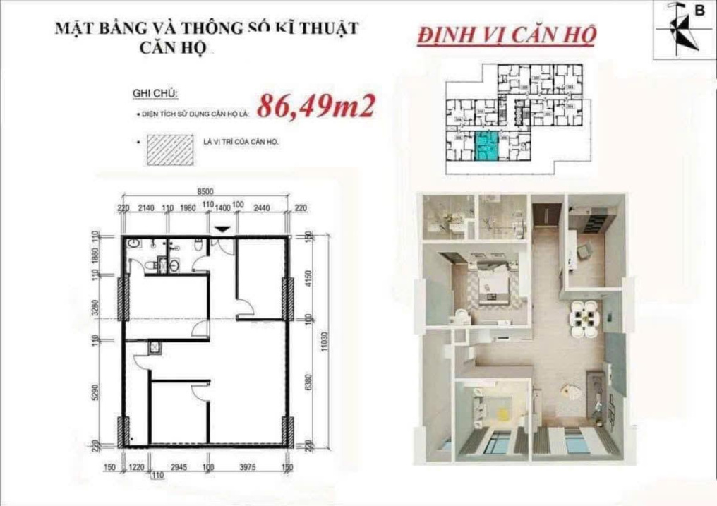 Bán căn trục 02 toà CT2 nhận nhà luôn CC X2 Đại Kim - Hoàng Mai, DT ...