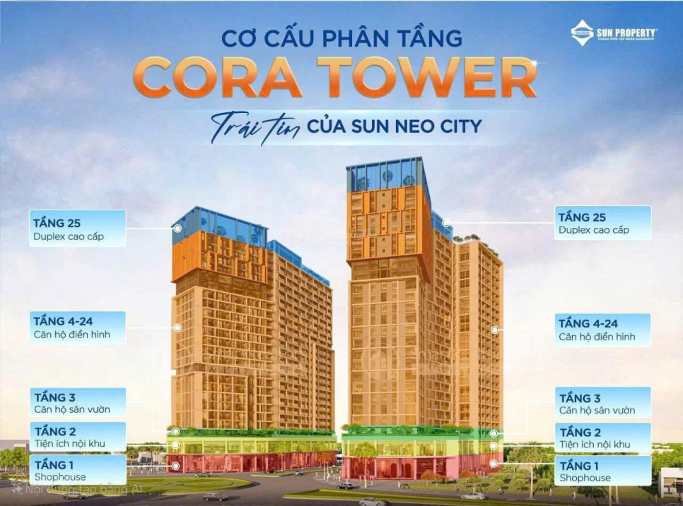 Quỹ căn độc quyền tại Sun Cora Tower