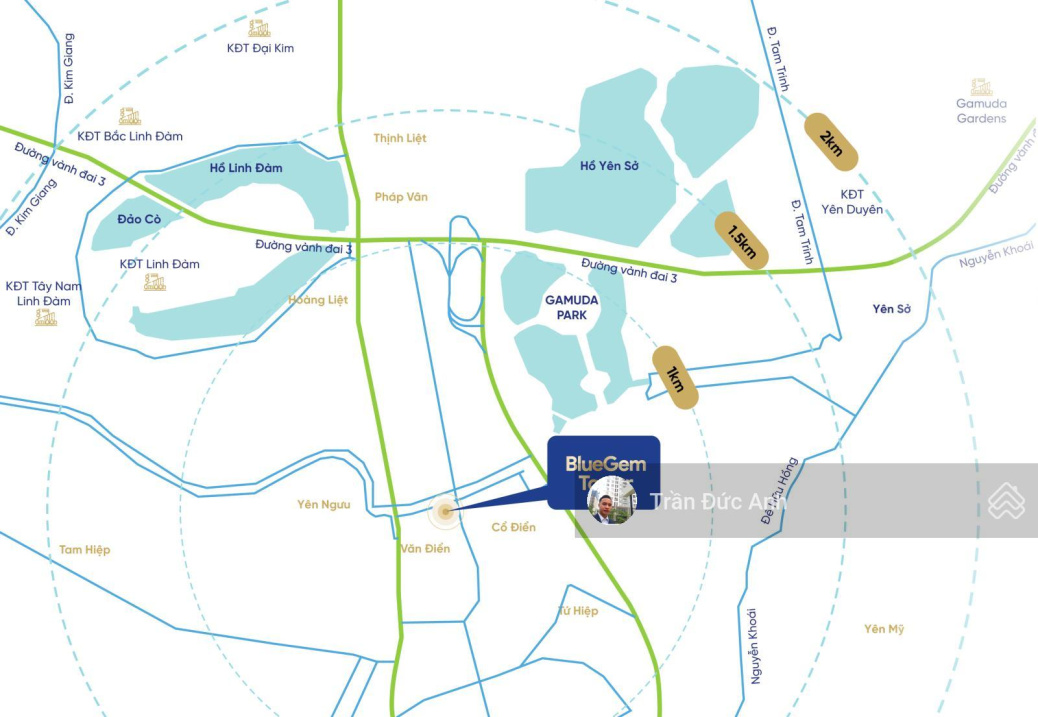 Bán căn hộ chung cư BlueGem Tower, 108,6 m2, giá tốt, chỉ 62tr/m2 Hot!