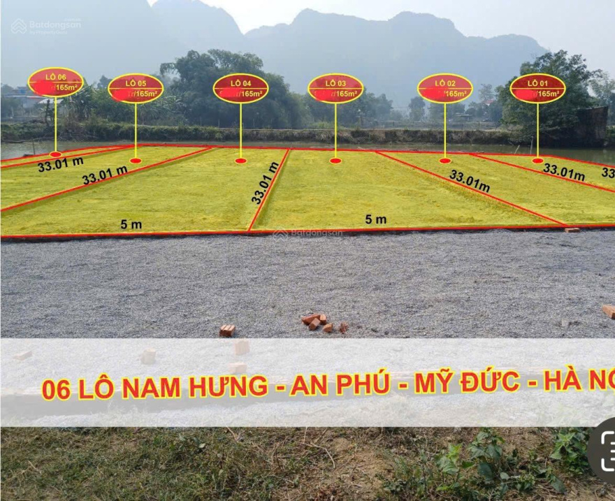 165m xã An Phú, Mỹ Đức, Hà Nội. Đường nhựa trước đất 2oto tránh, cảnh ...