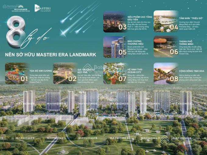 Bán CC Masteri Era Landmark, 65 triệu/m2, 48m2, 2PN, 1WC, Nghĩa Trụ, Văn Giang, Hưng Yên.