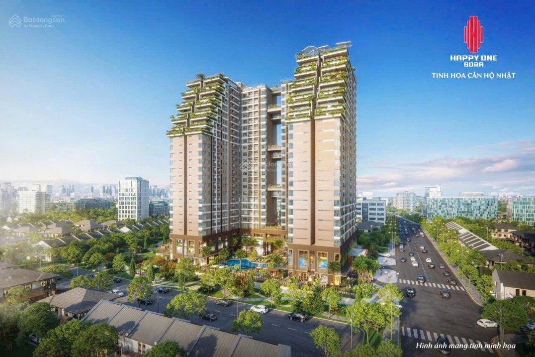 Bán căn 1PN Happy One Sora * Giá 2.750 tỷ * View thoáng * Hỗ trợ vay ...