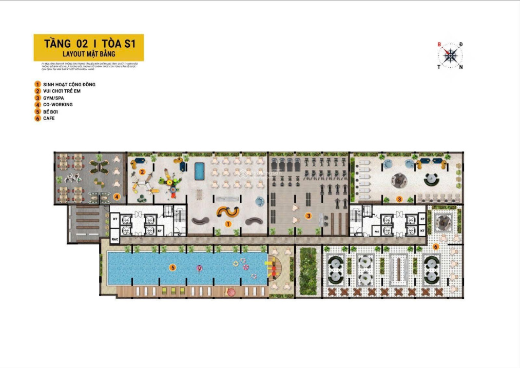 Cắt lỗ Spana Tower căn đẹp 54,2m² giá chỉ 3,119 tỷ