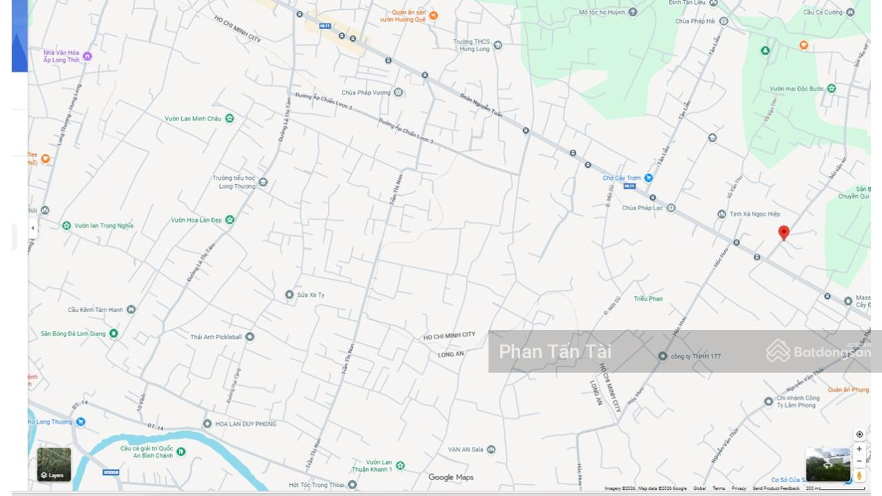 Hưng Long mới - Đất ở mặt tiền Bùi Văn Sự 95m2 ngang 5m ra HL11 - Đoàn ...