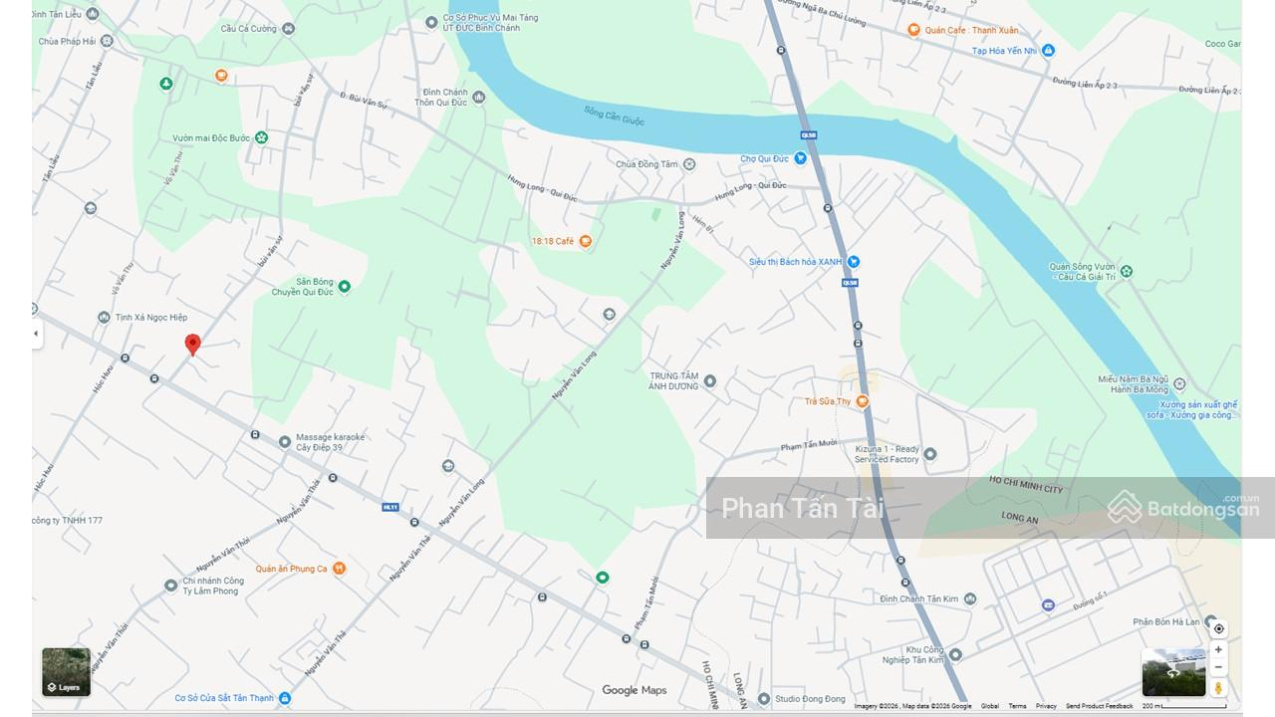 Hưng Long mới - Đất ở mặt tiền Bùi Văn Sự 95m2 ngang 5m ra HL11 - Đoàn ...