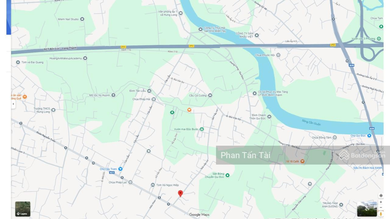 Hưng Long mới - Đất ở mặt tiền Bùi Văn Sự 95m2 ngang 5m ra HL11 - Đoàn ...