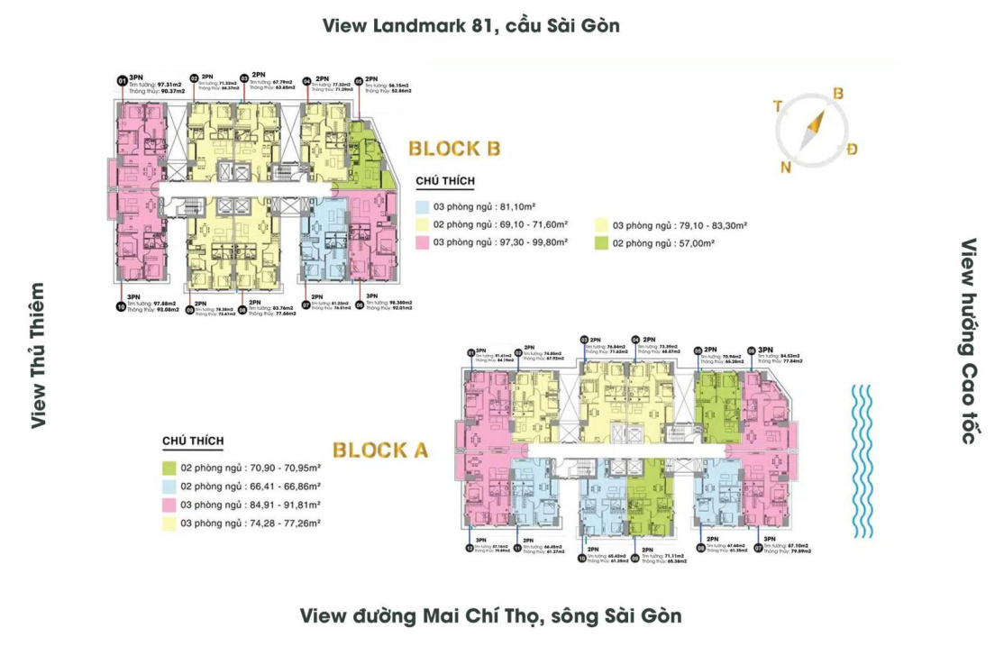 Paris Hoàng Kim bán 3PN / 99m2 từ CĐT, hổ trợ vay bank, chiết khấu 8% ...